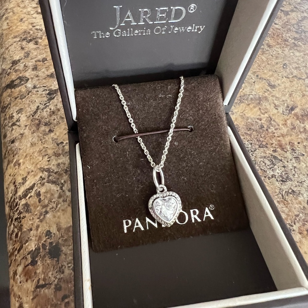 Pandora Heart Necklace - Sparkling Love - Valentines … - Gem